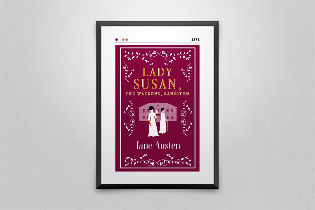 Lady Susan Book Cover Poster | Jane Austen | Minimalist Book Poster ...