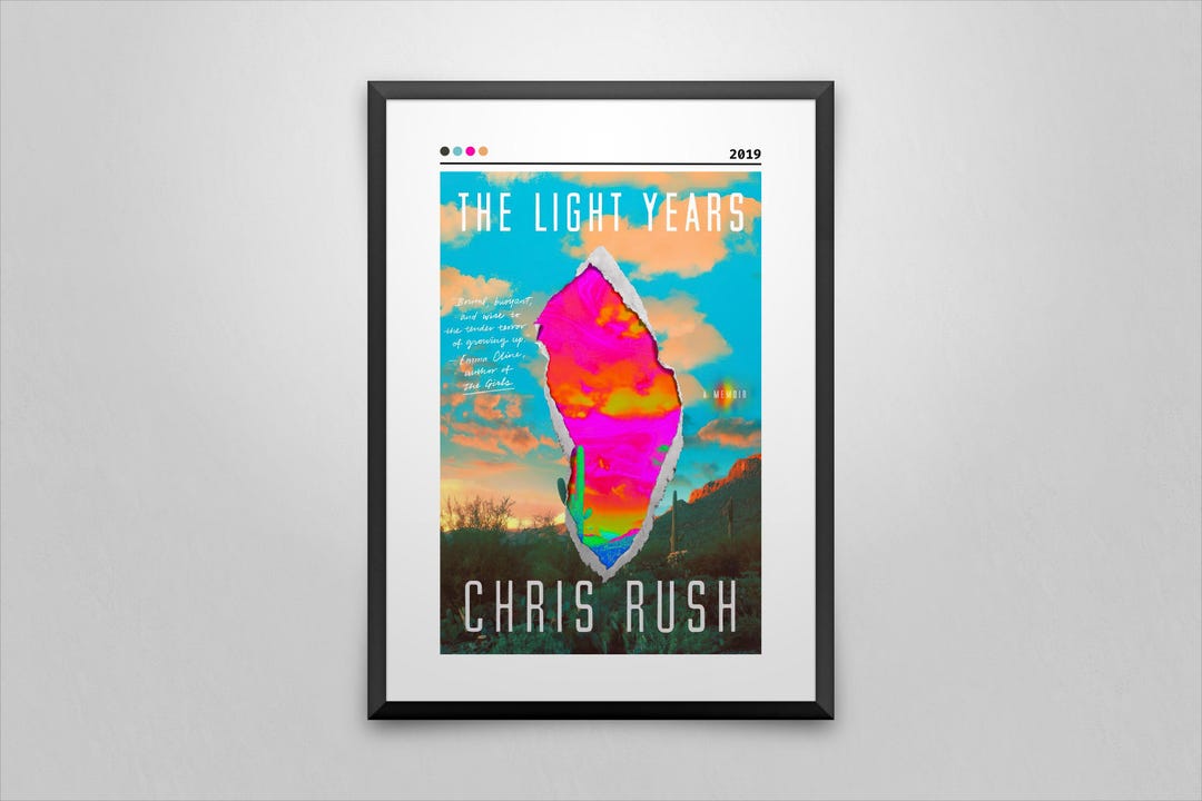 The Light Years Book Cover Poster | Chris Rush | Minimalist Book Poster ...