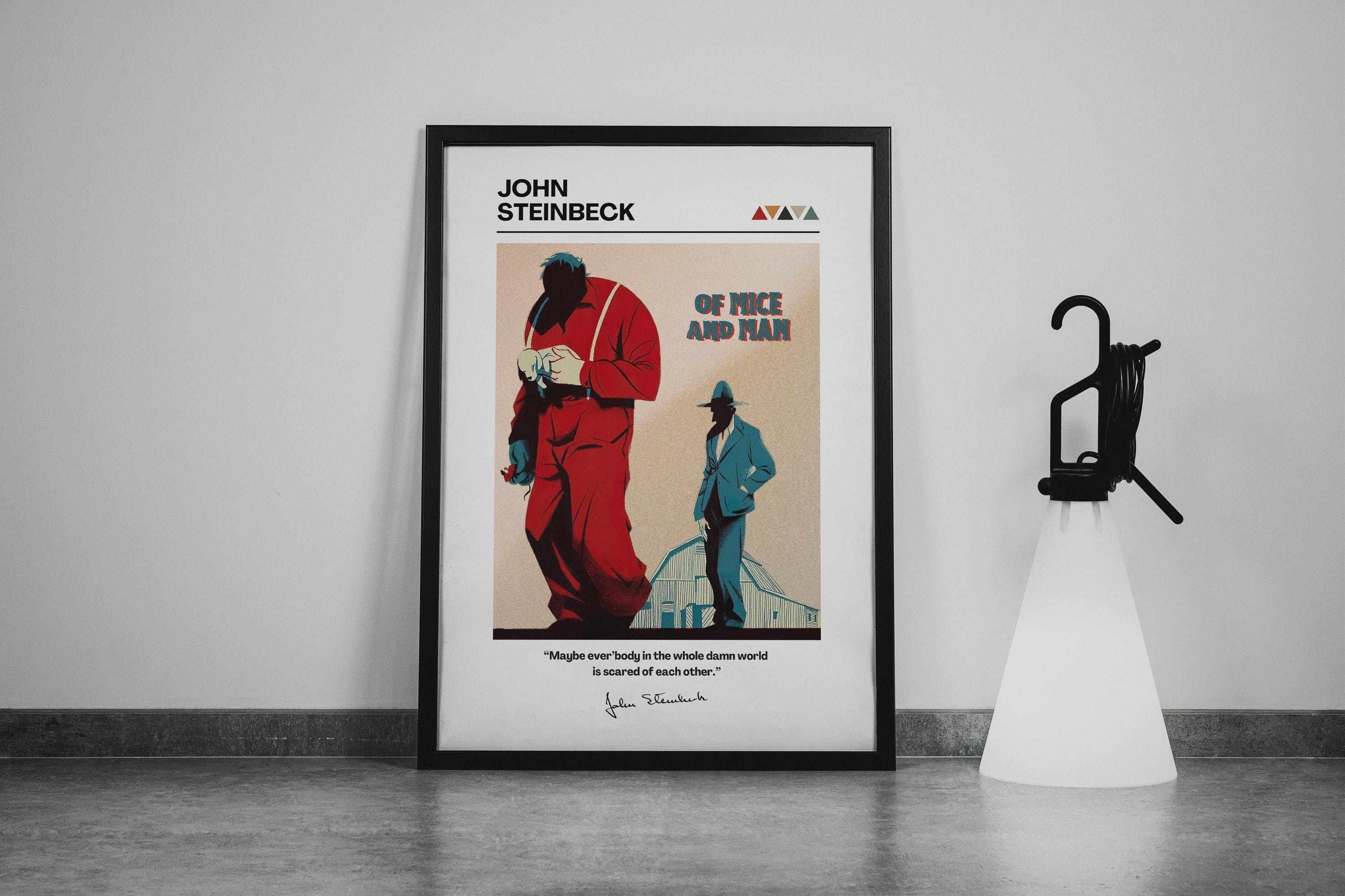 Of Mice and Men Book Cover Poster | John Steinbeck | Minimalist Book ...