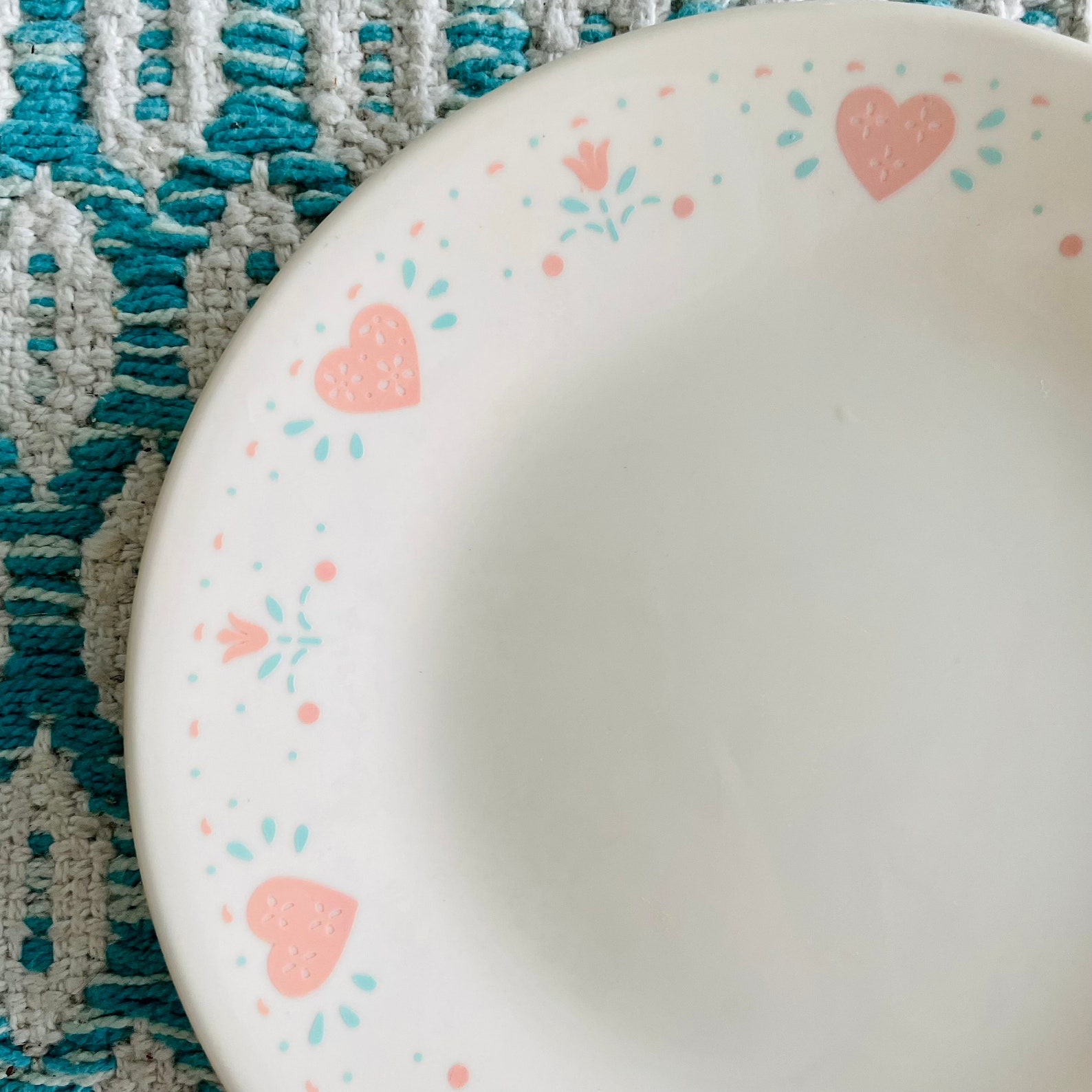 Plates - Vintage Corelle by Corning, Forever Yours Pattern, Set of ...