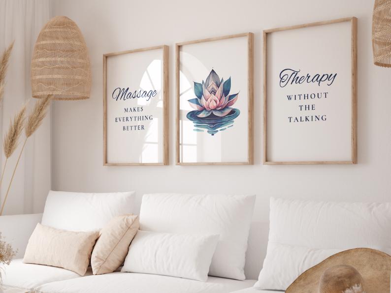 Massage Therapy Wall Art: Spa Decor Printable (digital Download) - Etsy