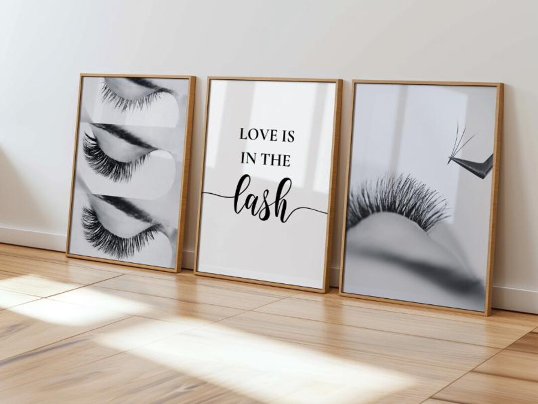 Lash Studio Wall Art, Lashes Wall Art Printable, Lash Extensions Wall ...