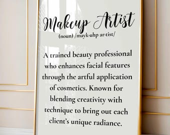 MUA Make up Artist Definition, Modern Wall Art Print, MUA ,make up ...