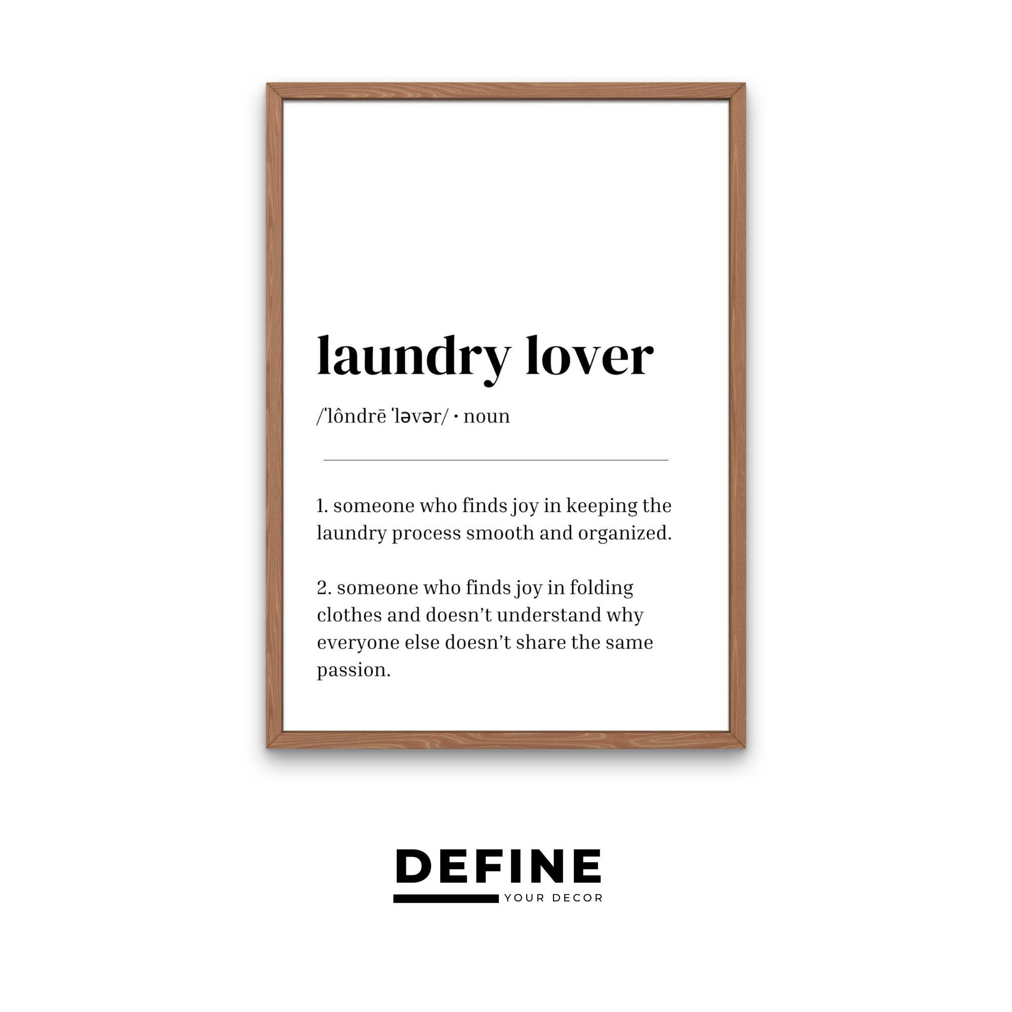 Laundry Definition Printable Wall Art, Laundry Room Decor, Laundry Sign ...
