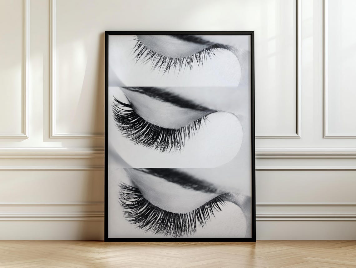 Lash Studio Wall Art: Eyelash Extension Print for Salon Decor (digital ...