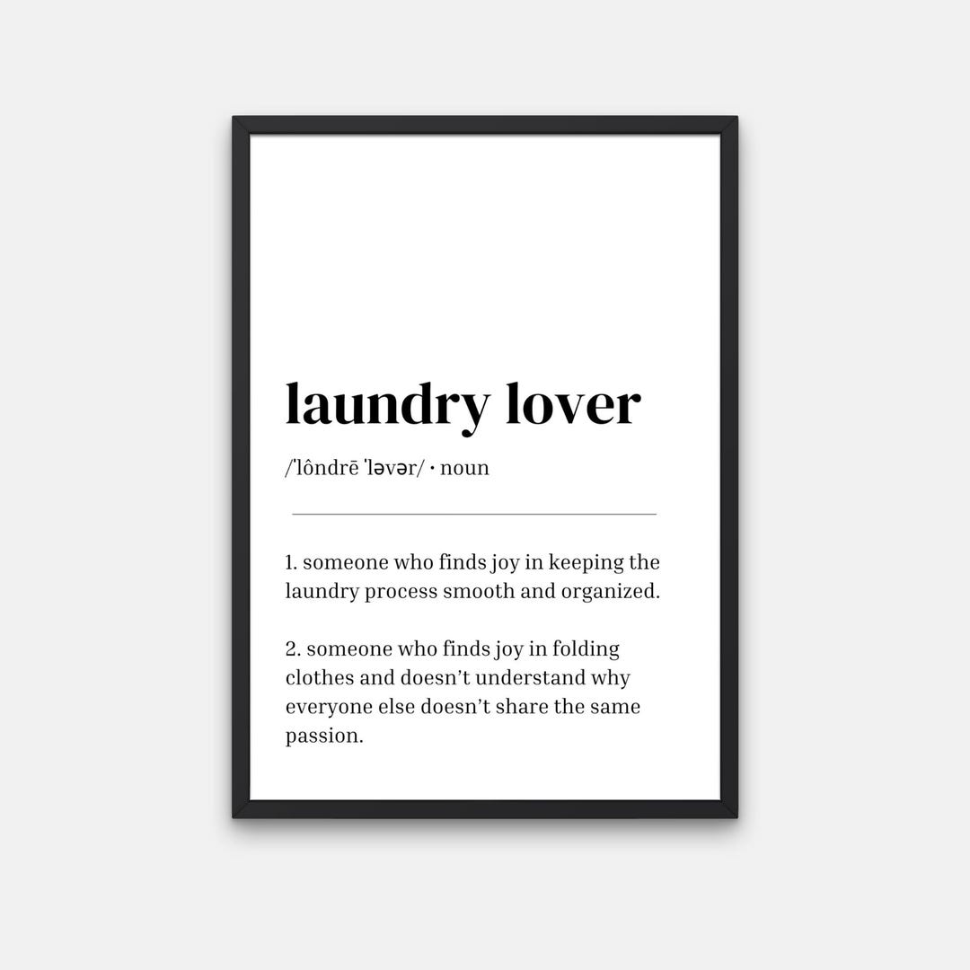 Laundry Definition Printable Wall Art, Laundry Room Decor, Laundry Sign ...