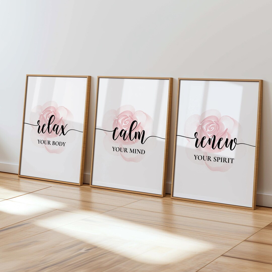 Massage Therapy Wall Art: Spa Decor Printable, Wellness Room Decor ...