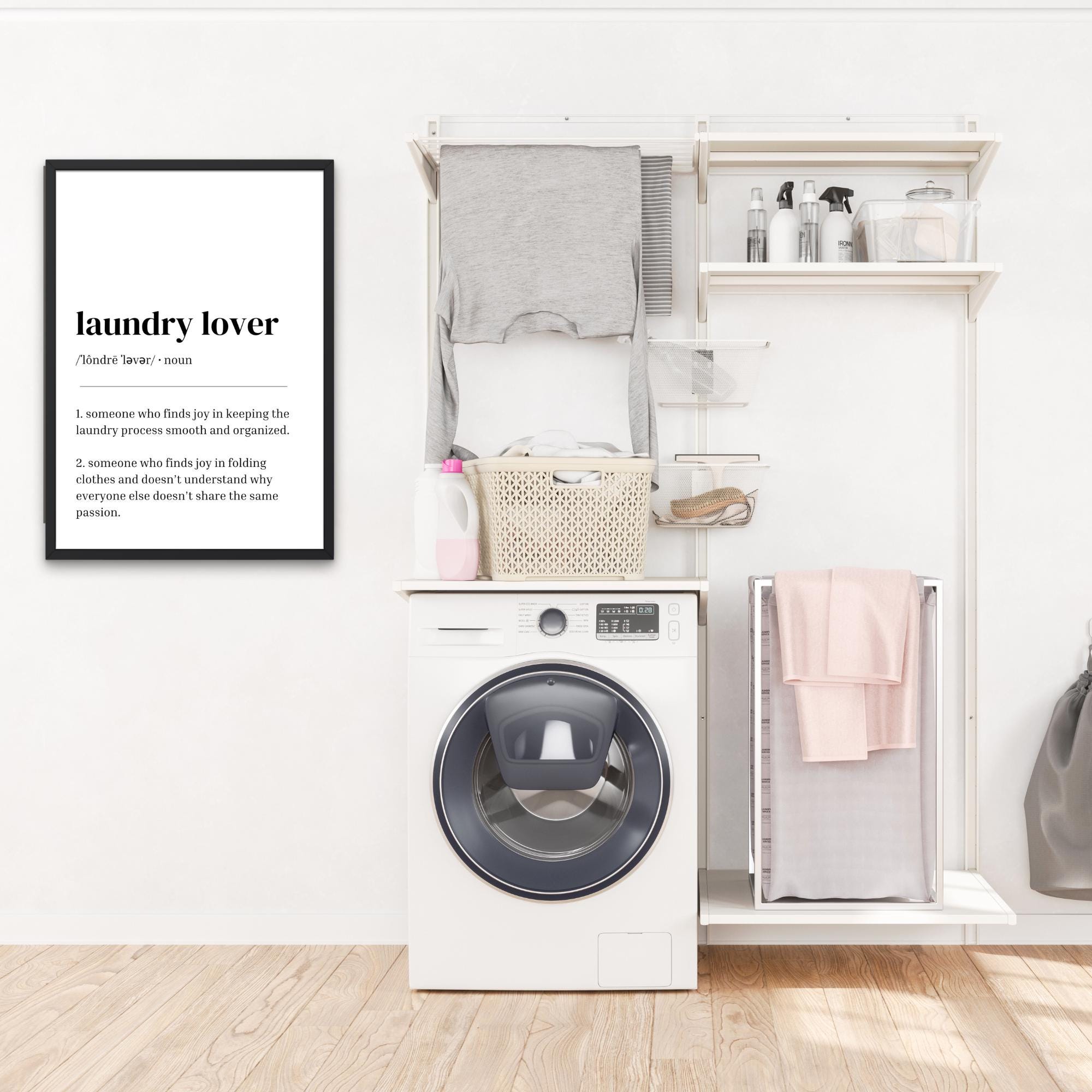 Laundry Definition Printable Wall Art, Laundry Room Decor, Laundry Sign ...