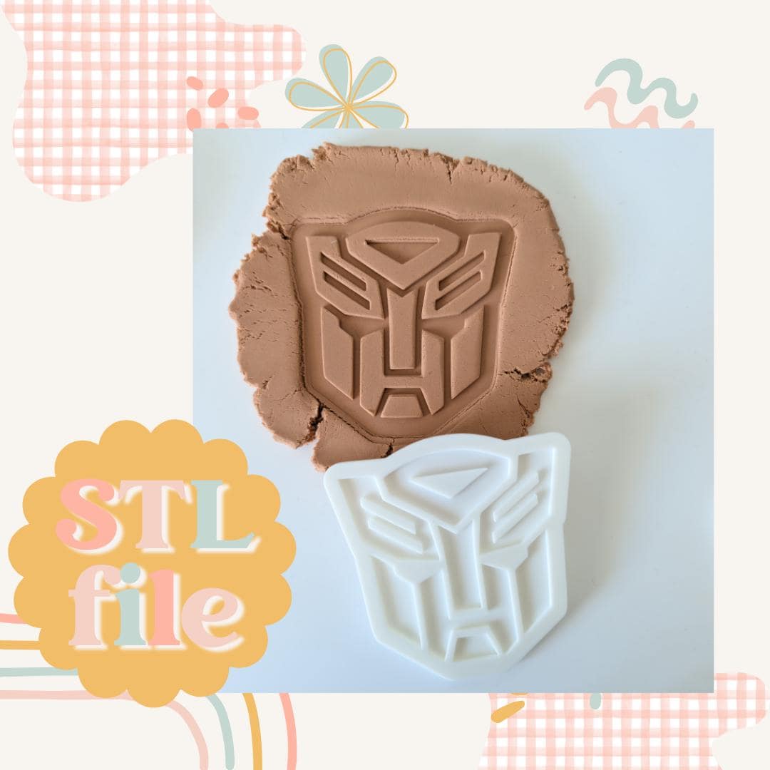 Autobot Transformer - Cookie Stamp and Cutter STL File for 3D Printing ...
