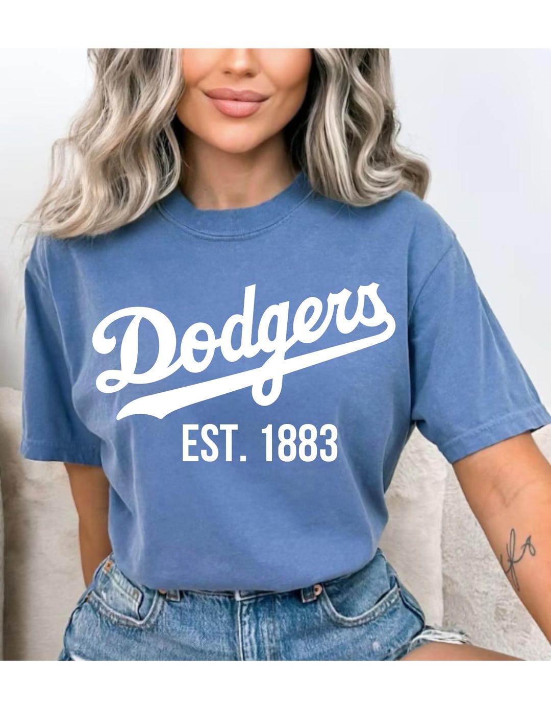 Los Angeles Dodgers Comfort Colors Tshirt, Unisex Style, Gift for ...