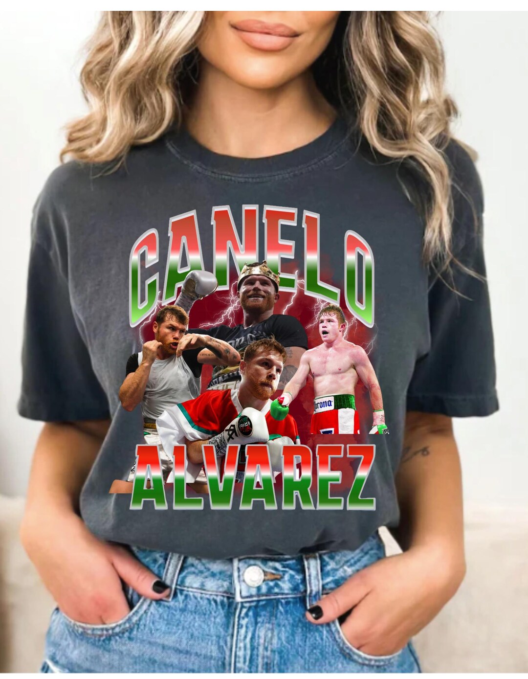 Canelo Alvarez Retro Graphic Tshirt, Boxing Fans, Canelo Alvarez ...