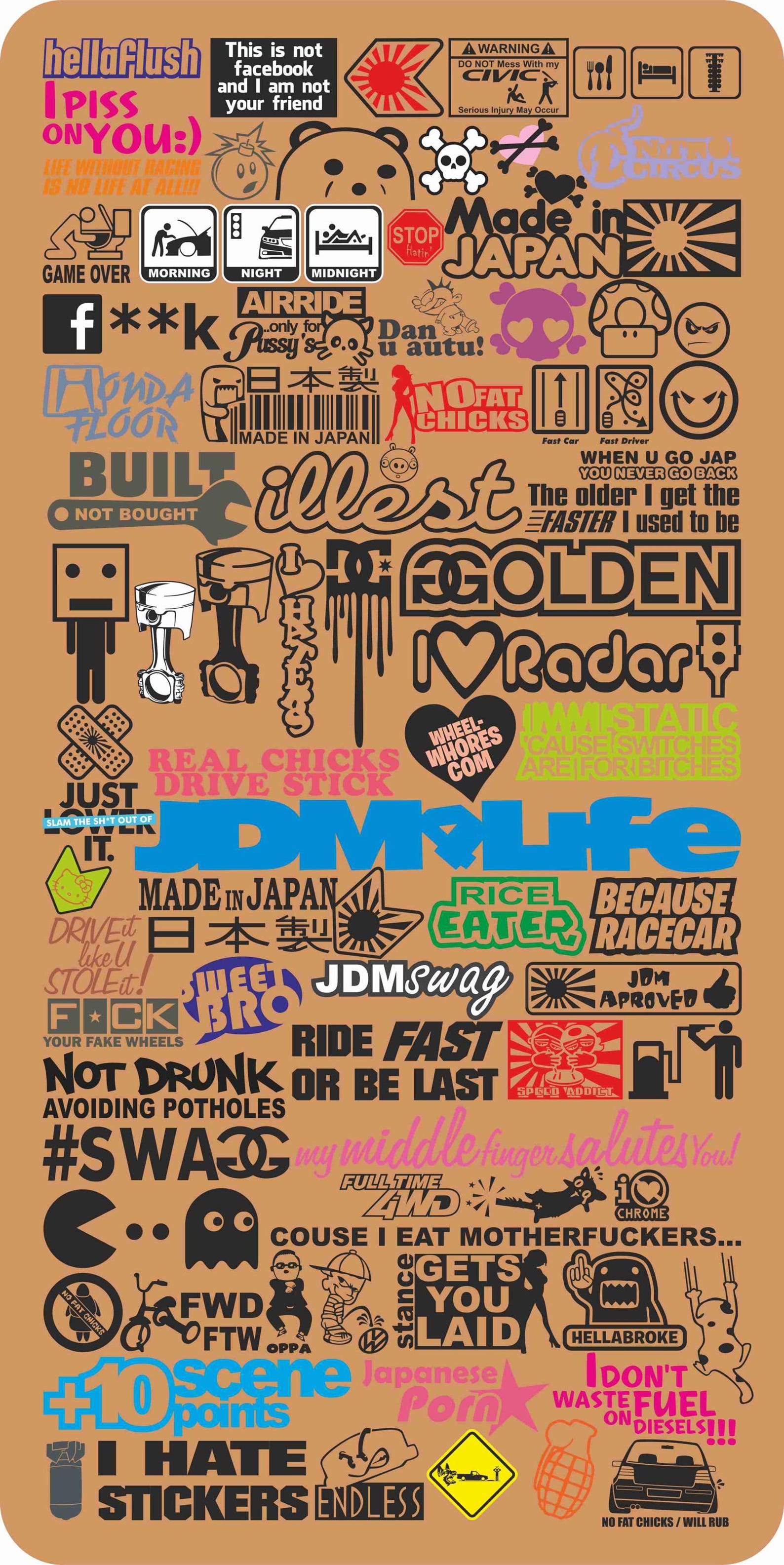JDM Car Stickers VOLUME 1 - Etsy