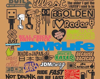 JDM Car Stickers VOLUME 2 - Etsy