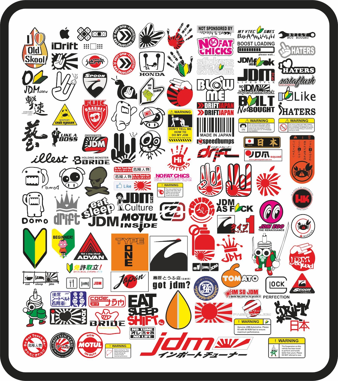 JDM Car Stickers VOLUME 1 - Etsy