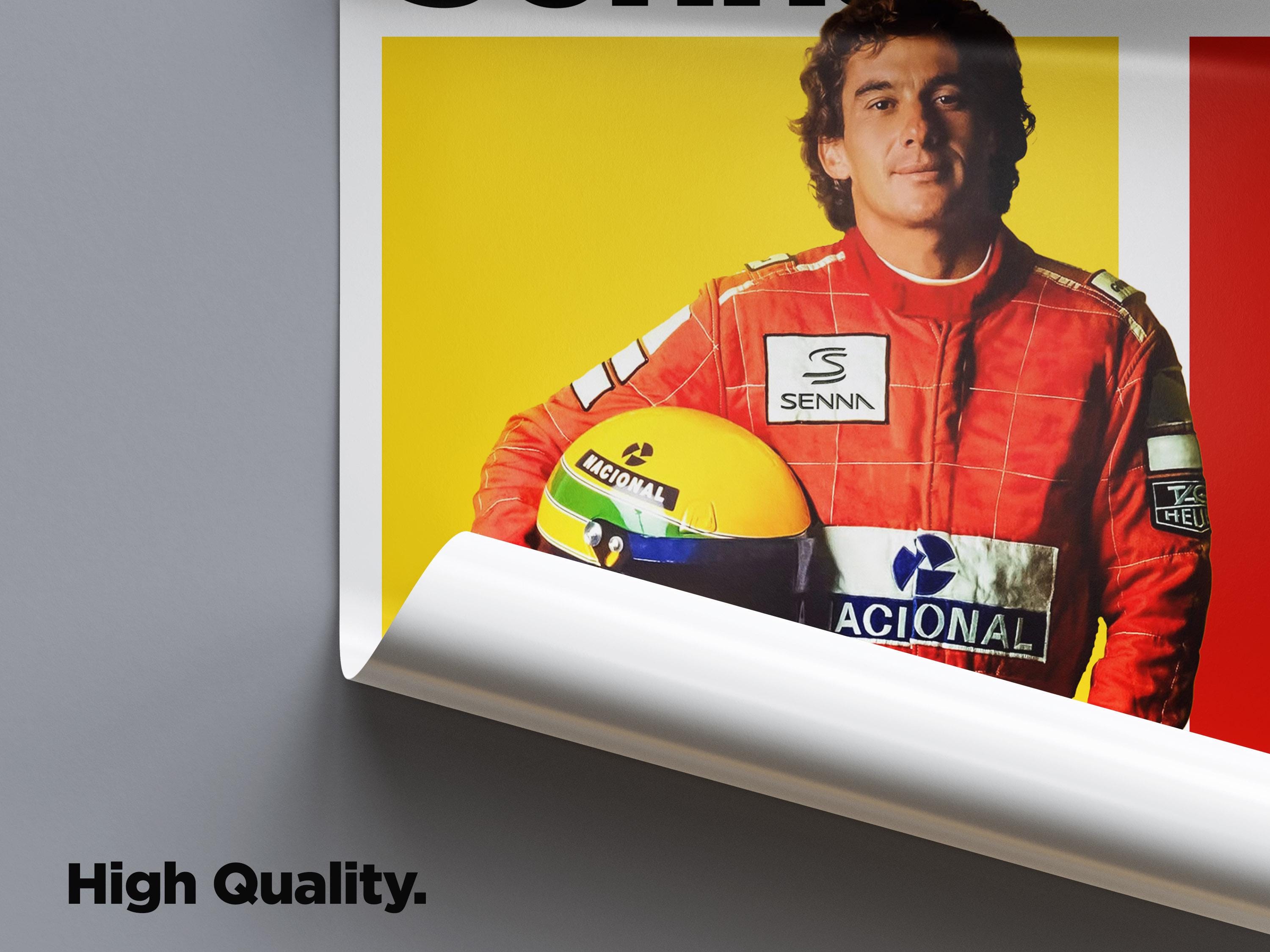 Ayrton Senna Poster, Minimalist Poster, Sports Poster, Wall Art ...