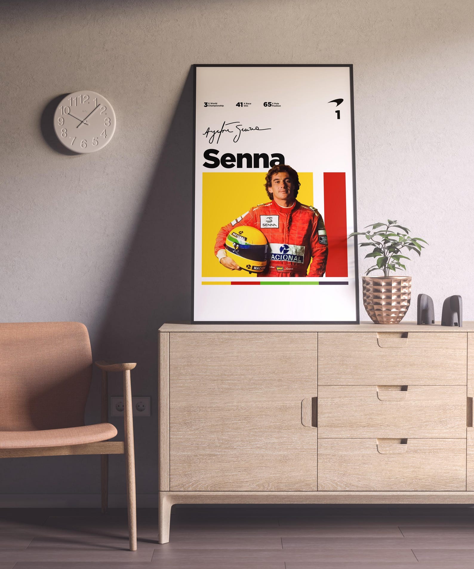 Ayrton Senna Poster, Minimalist Poster, Sports Poster, Wall Art ...
