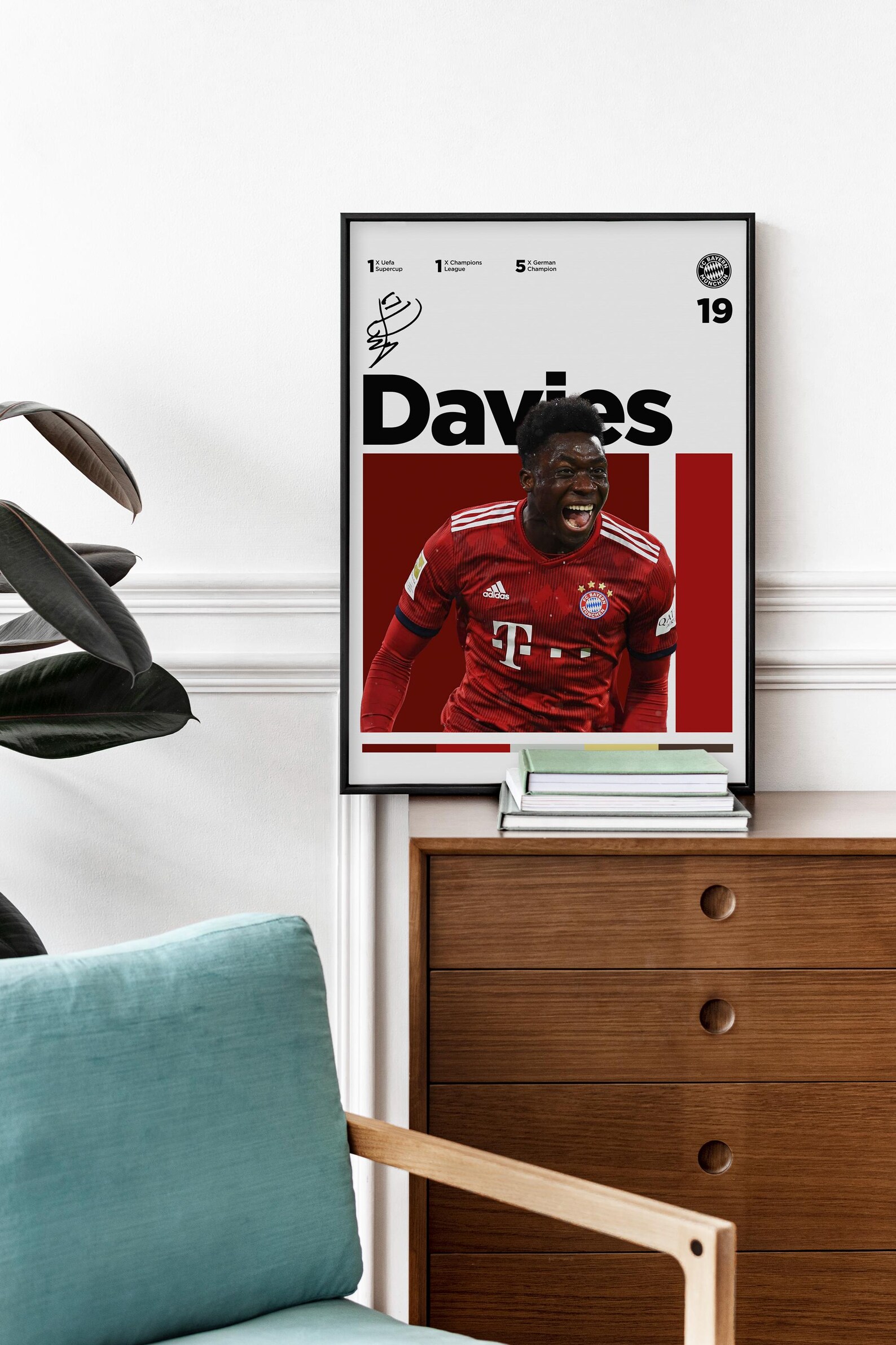 Alphonso Davies Poster, Minimalist Poster, Sports Poster, Wall Art ...