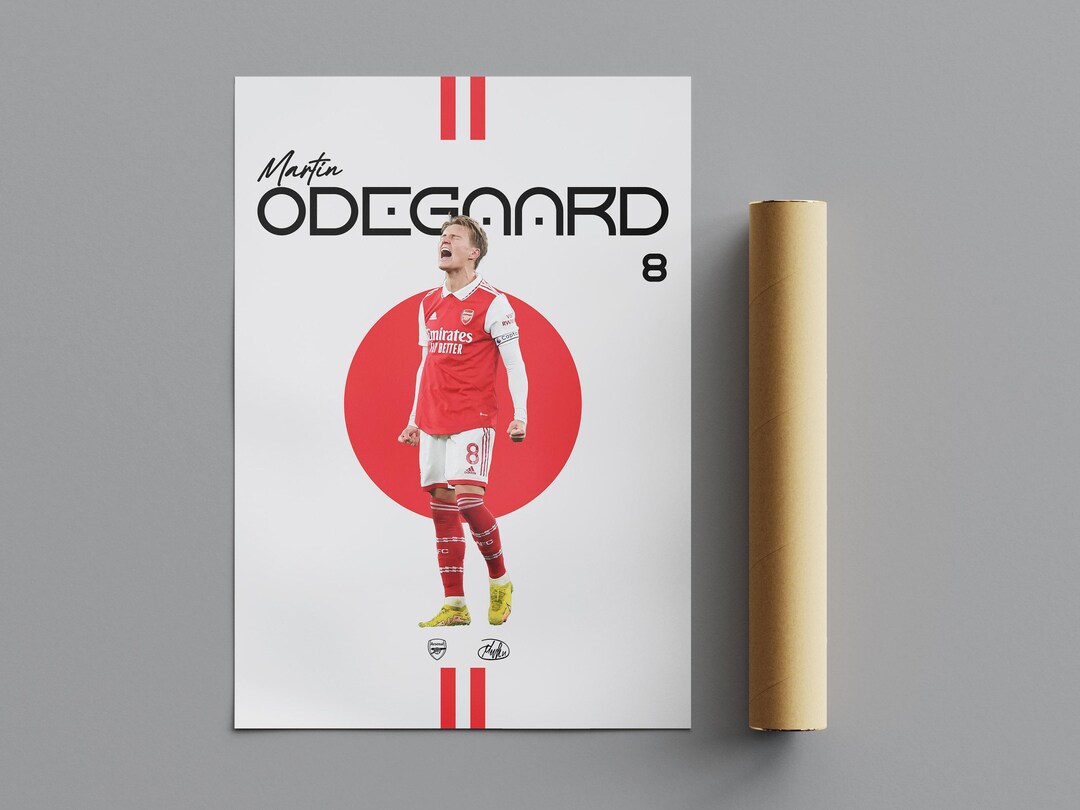 Martin Ødegaard Poster, Minimalist Poster, Sports Poster, Wall Art ...
