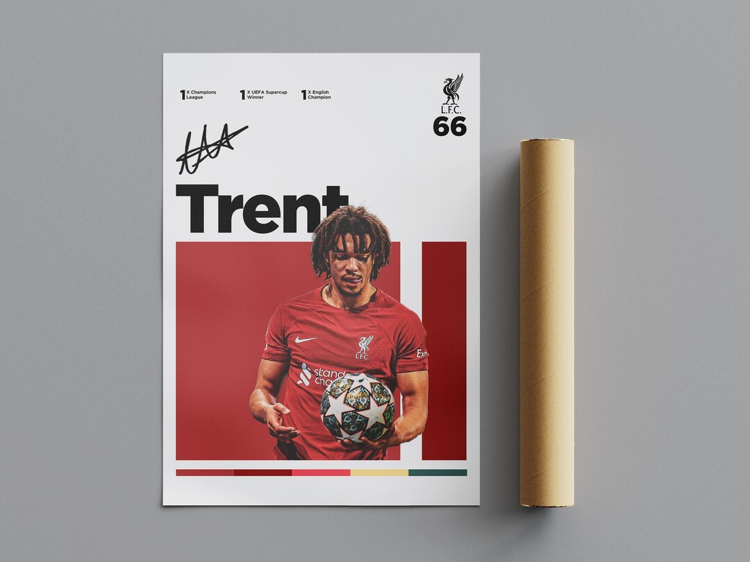 Trent Alexander-arnold Poster, Minimalist Poster, Sports Poster, Wall ...
