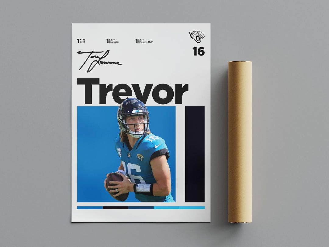 Trevor Lawrence Poster, Minimalist Poster, Sports Poster, Wall Art ...