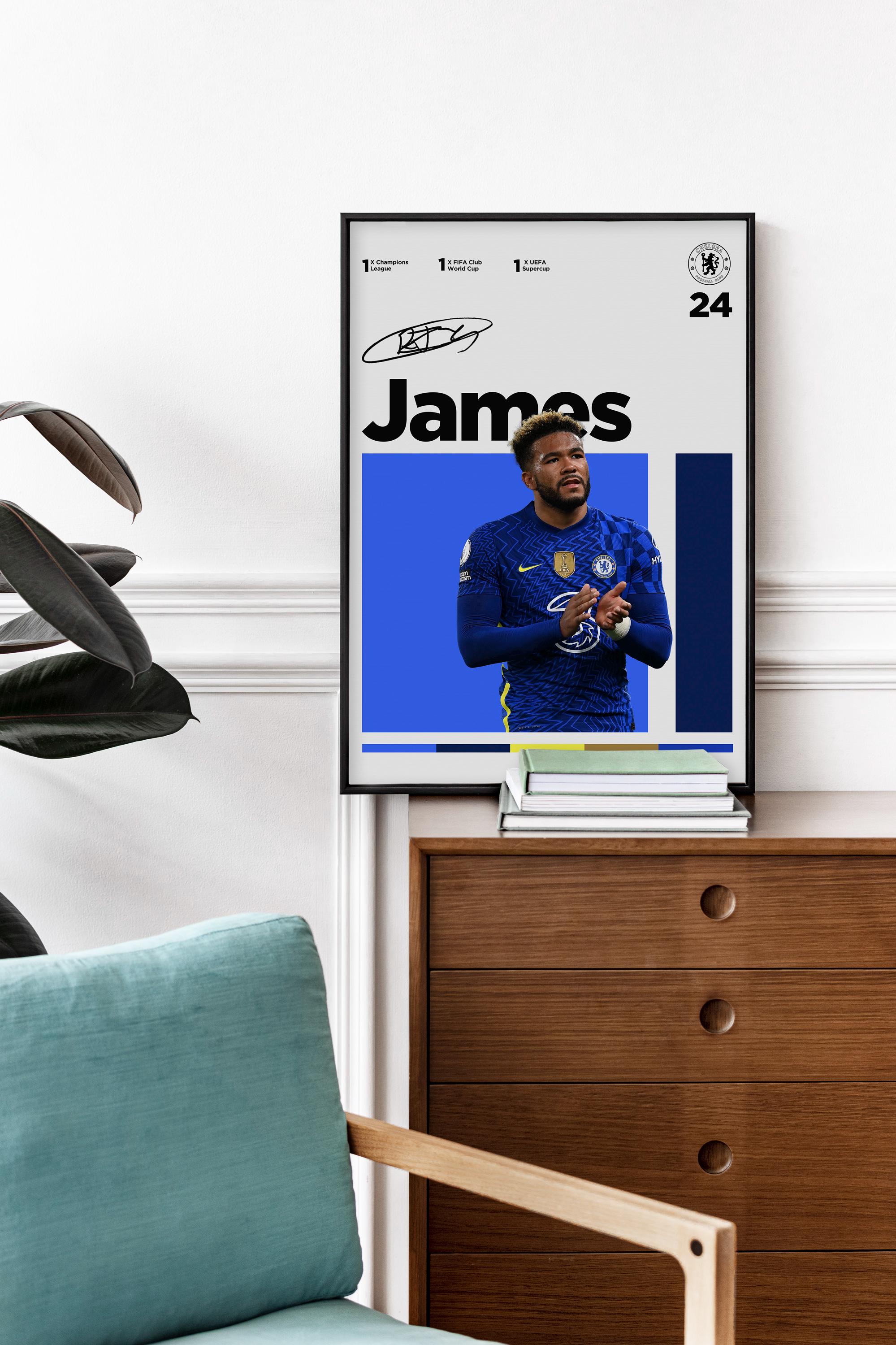 Reece James Poster, Minimalist Poster, Sports Poster, Wall Art, Wall ...