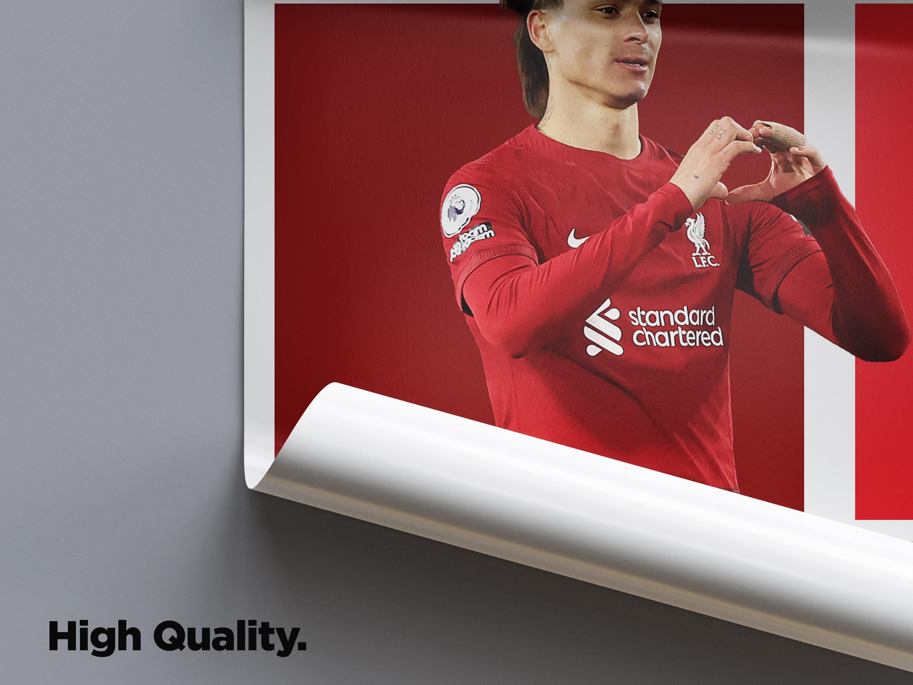 Darwin Núñez Poster, Minimalist Poster, Sports Poster, Wall Art, Wall ...