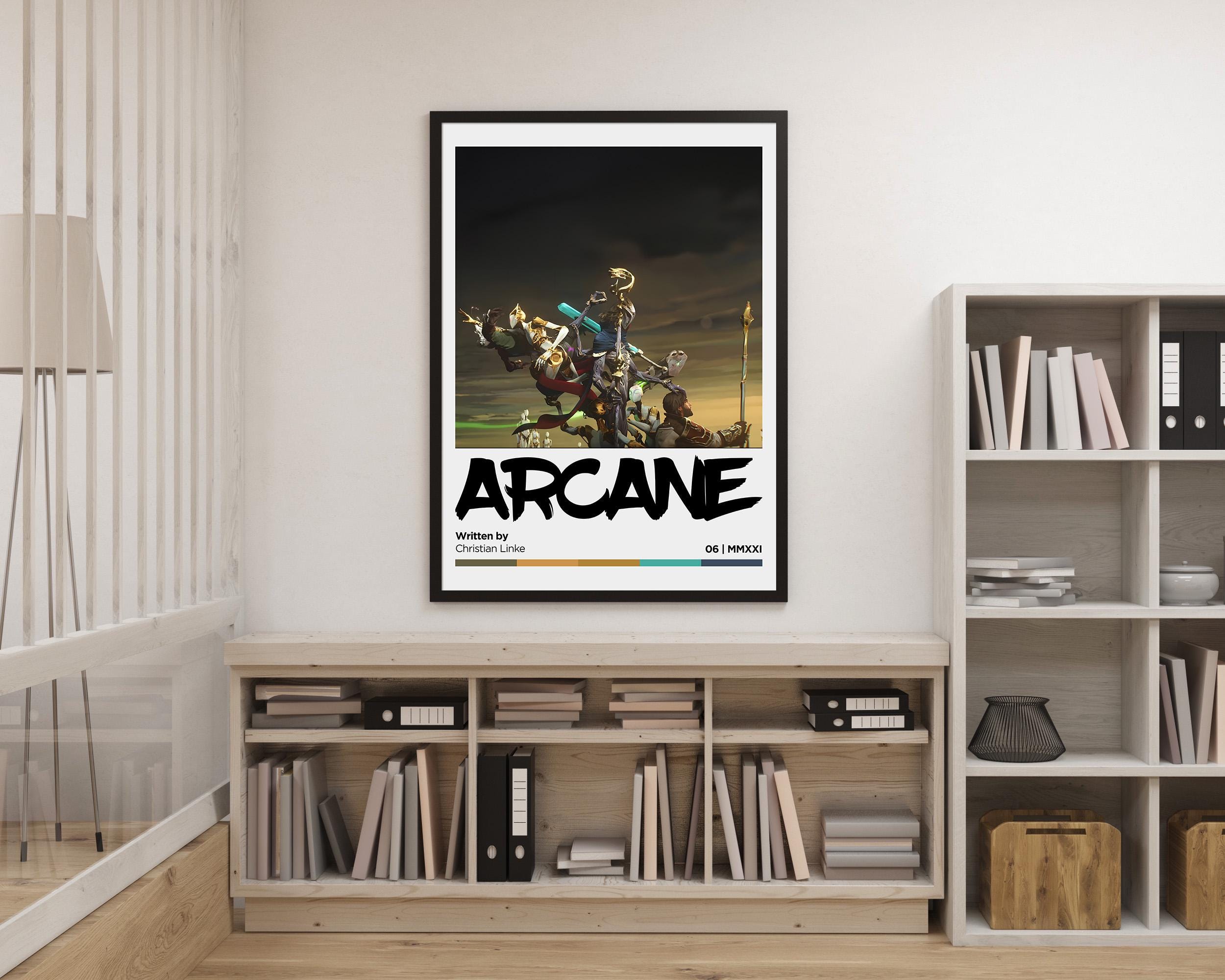 Arcane Poster, Minimalist Poster, Anime Poster, Wall Art, Wall Decor ...