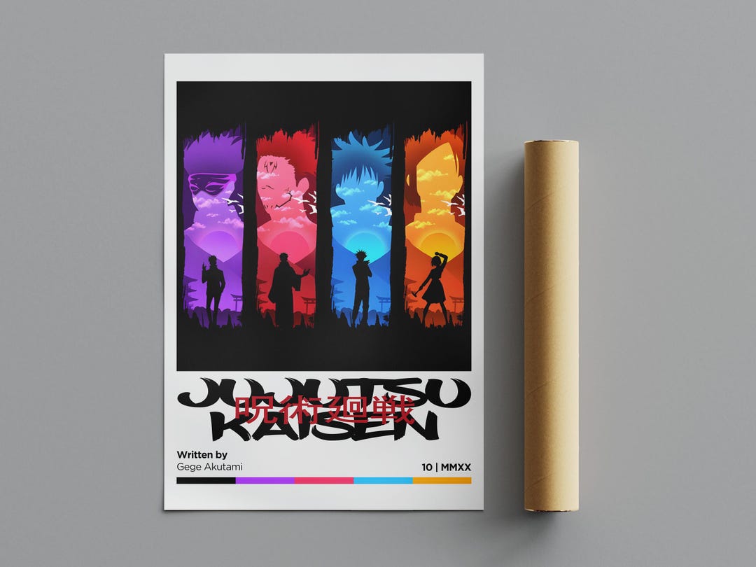 Jujutsu Kaisen Poster, Anime Poster, Wall Art, Wall Decor, Premium ...
