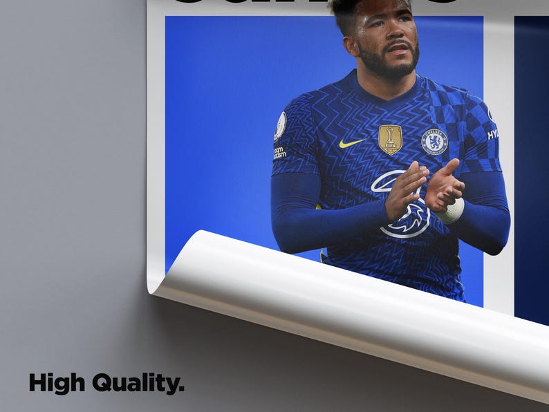 Reece James Poster, Minimalist Poster, Sports Poster, Wall Art, Wall ...