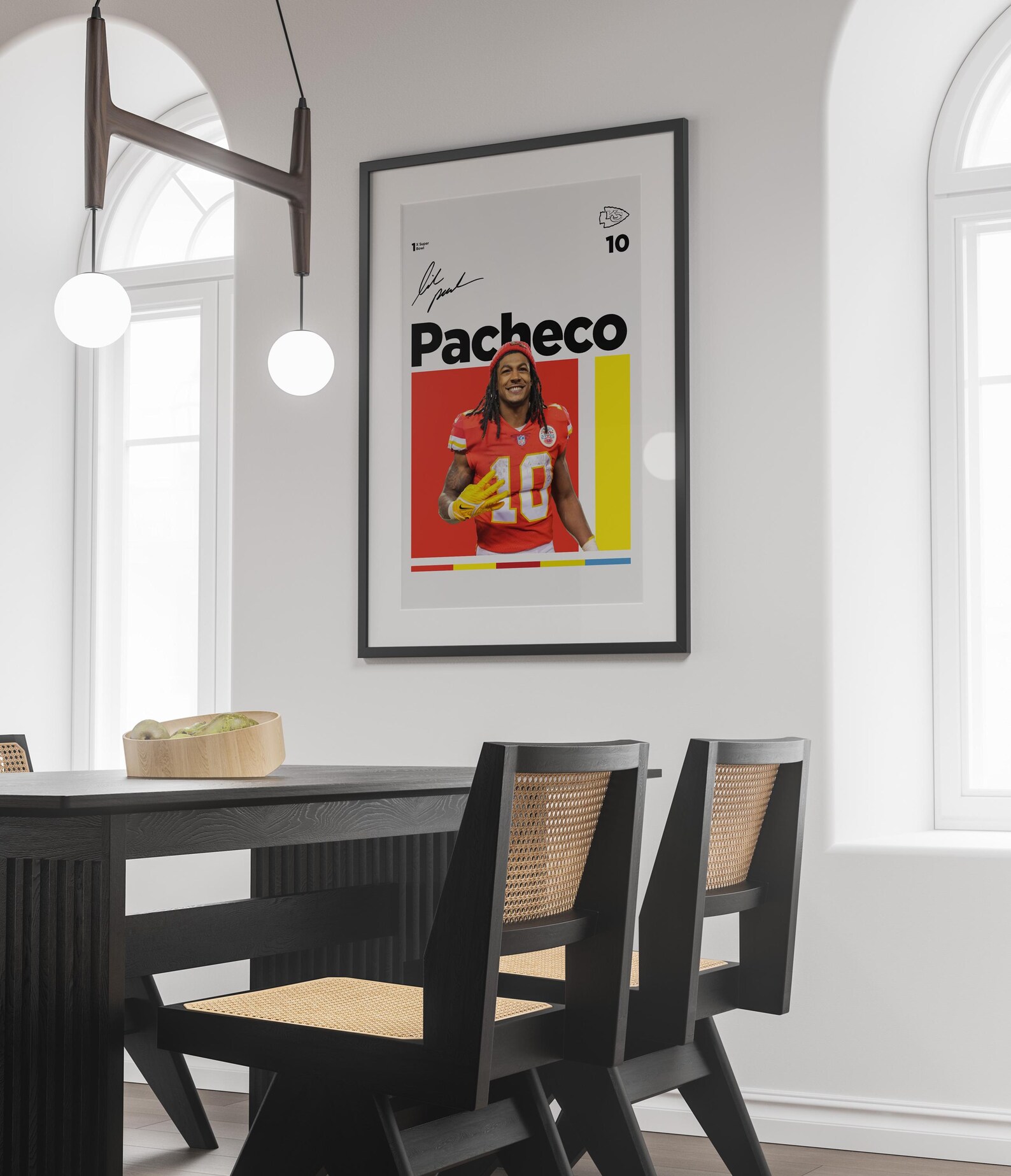 Isiah Pacheco Kansas City Chiefs Poster, Minimalist Poster, Sports ...