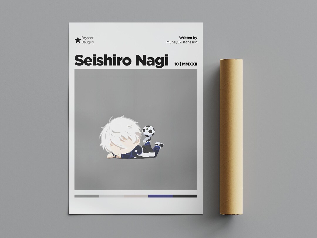 Seishiro Nagi Poster, Blue Lock Poster , Anime Poster, Wall Art ...