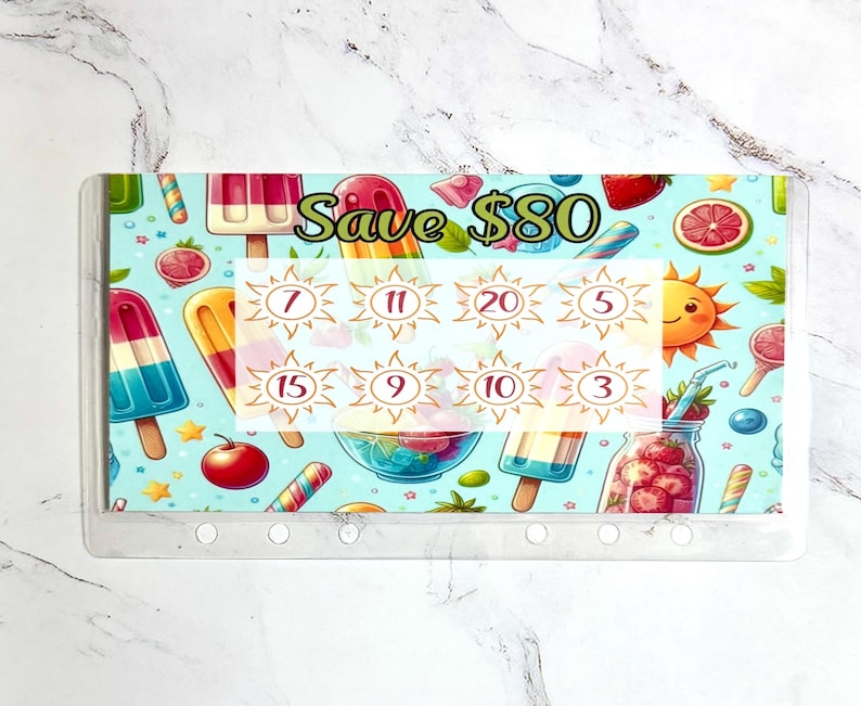 A6 Savings Challenge Set: Laminated Cash Envelopes for Budgeting - Etsy