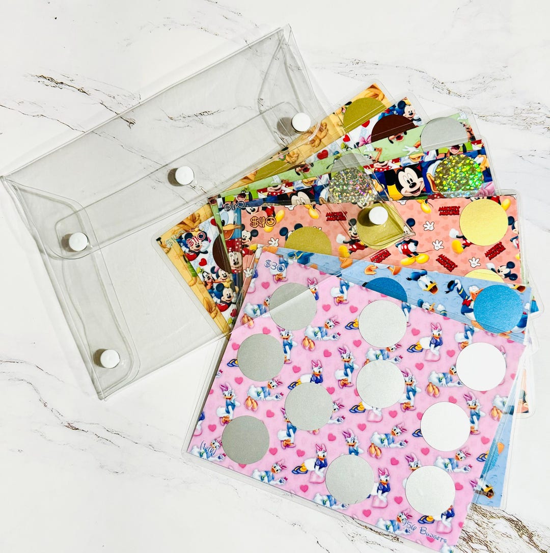 Savings Challenges With Clear Pouch| Set of 8| Budgeting System | Cash ...