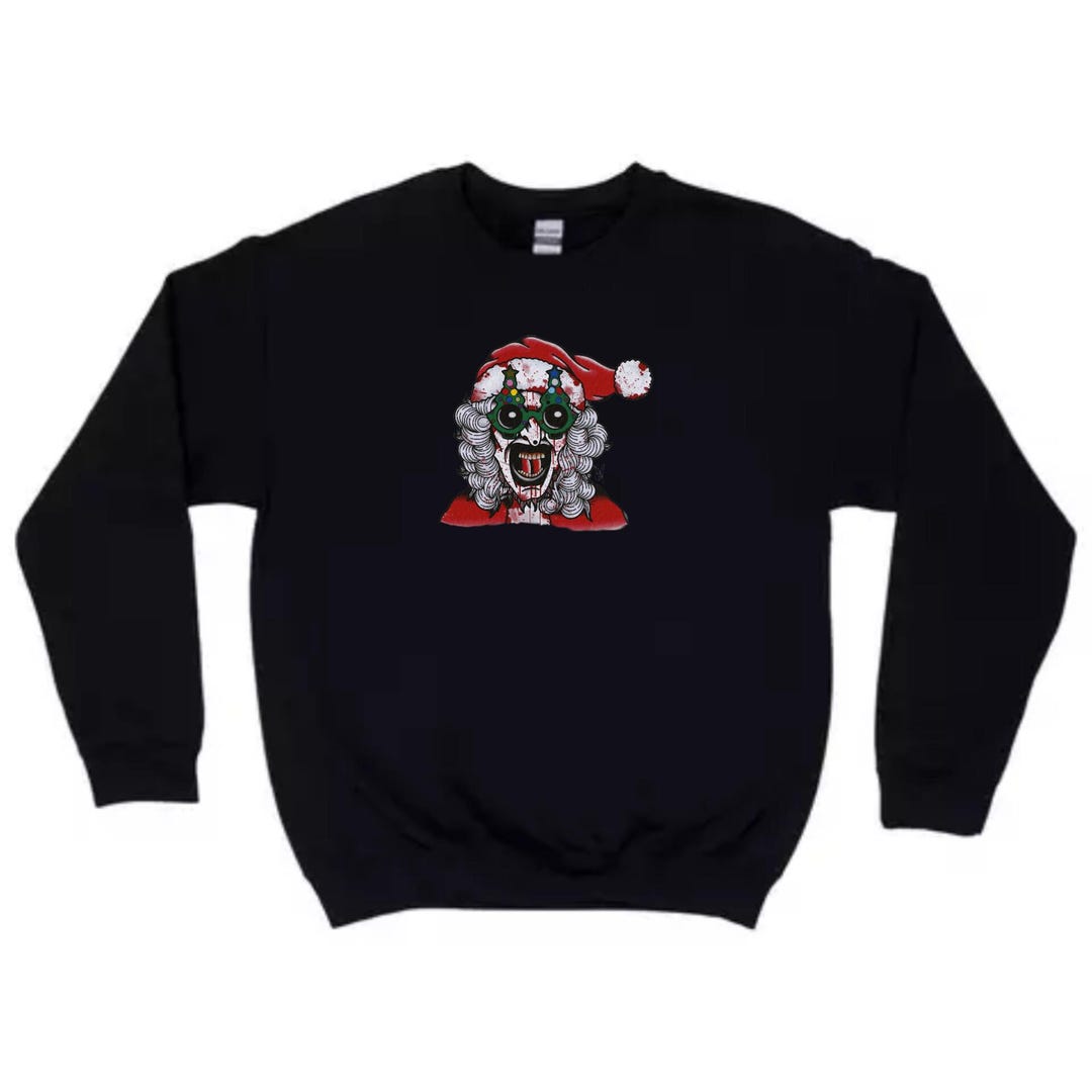 Terrifier Santa Art the Clown Sweatshirt Large Decal - Etsy