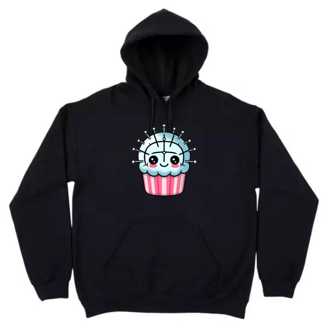 Hellraiser Pinhead Cupcake Large Decal Pullover Hoodie - Etsy