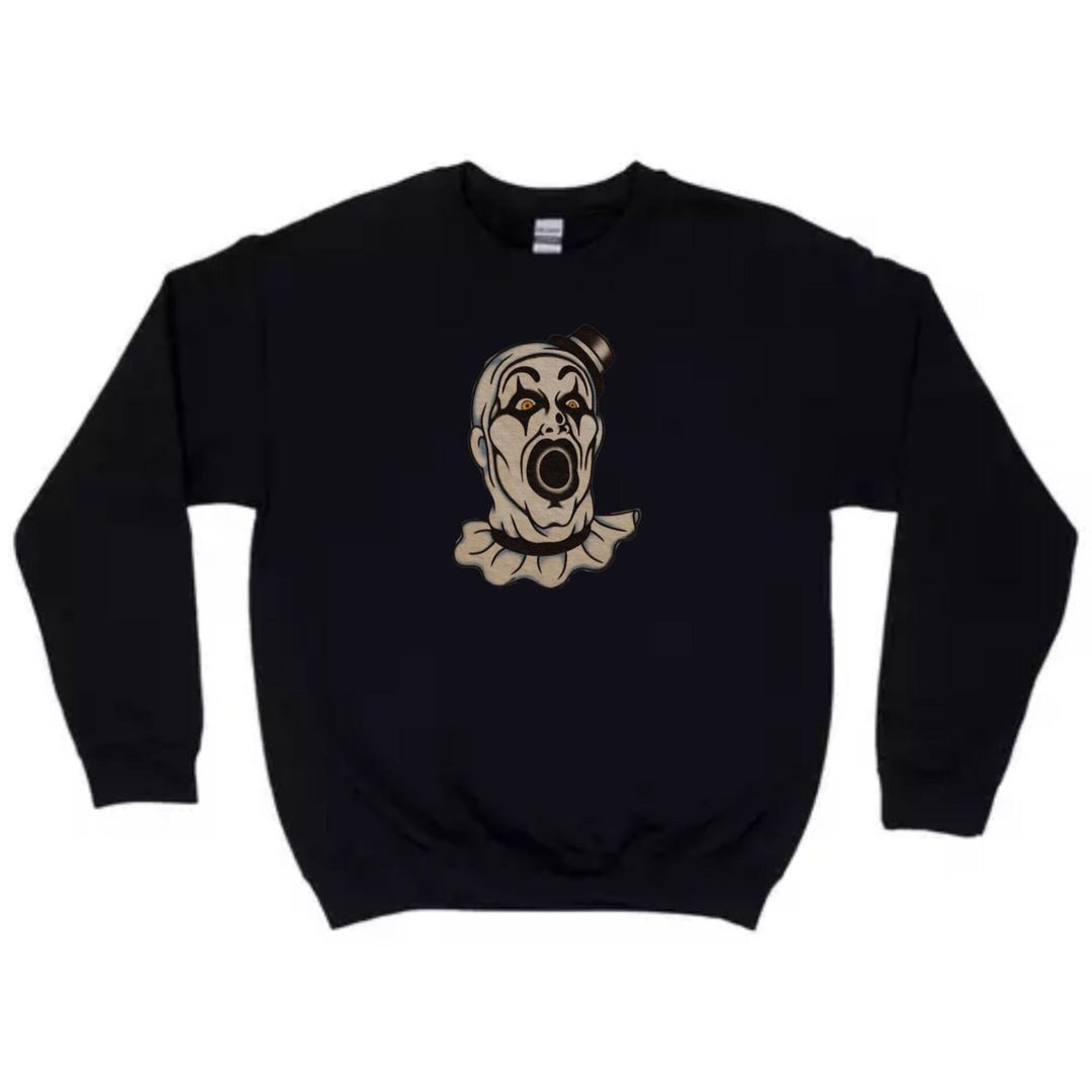 Surprised Art the Clown Large Decal Sweatshirt - Etsy