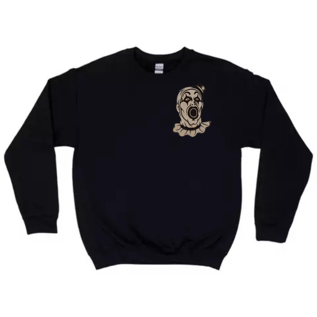Terrifier Art the Clown Surprised Sweatshirt - Etsy
