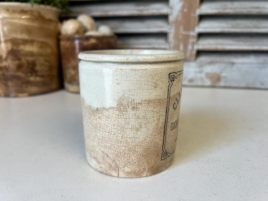 Antique 1lb Ironstone Clarke, Nickolls & Co Marmalade Pot - English ...