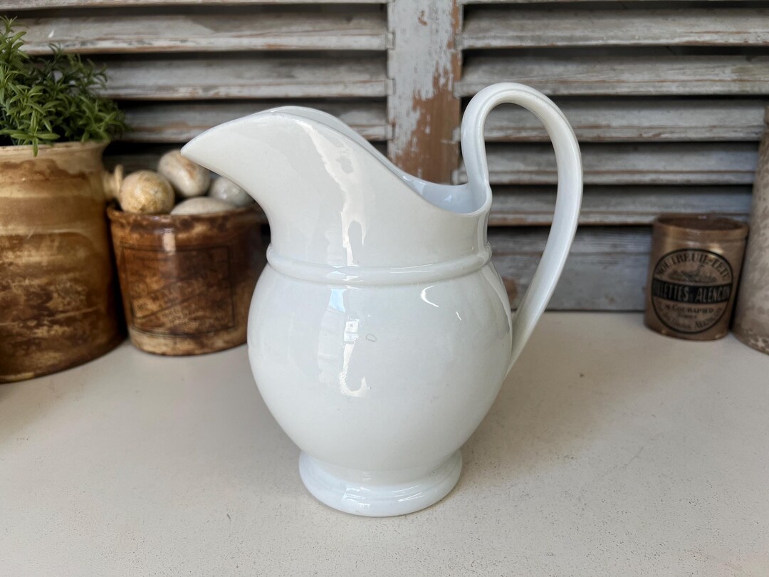 Antique Dutch Ironstone Pitcher Ironstone Jug Petrus Regout Ironstone ...