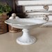Antique Plain White Ironstone Compote - Fruit Bowl - Ironstone ...