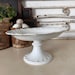Antique Plain White Ironstone Compote - Fruit Bowl - Ironstone ...