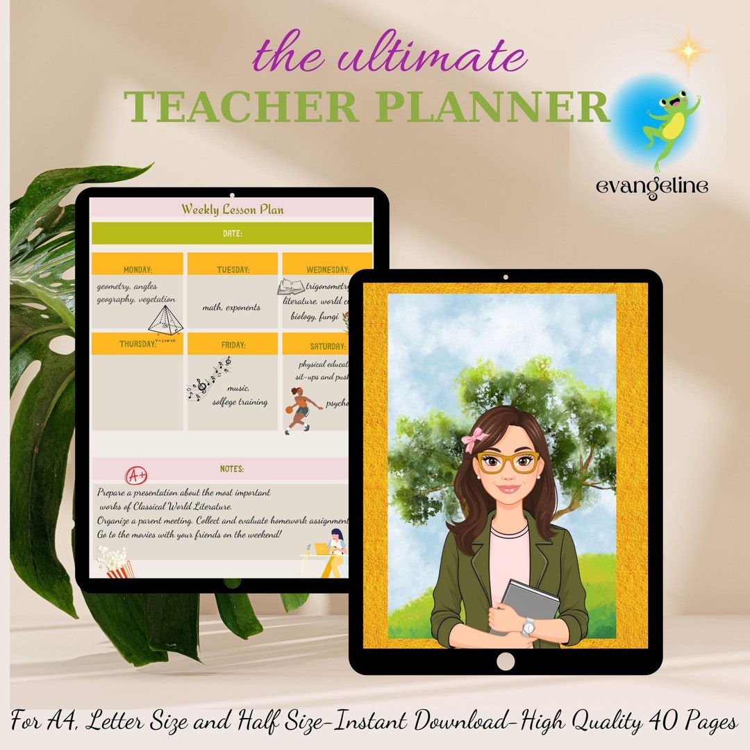 Ultimate Digital Teacher Planner 2024-2025 All-in-one Editable ...