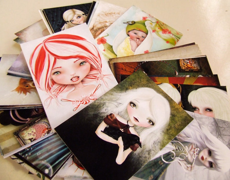 ACEO / ATC / Artists Trading Card Mini Print elizabeth - Etsy