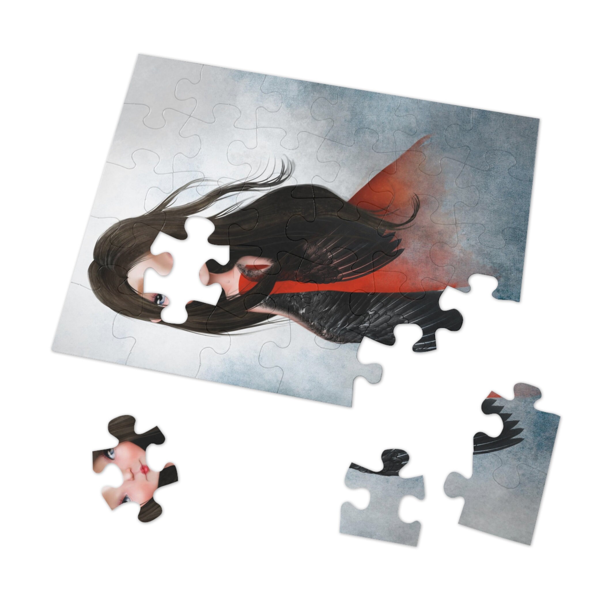 Amber Jeanne Takes Flight Puzzle Original Artwork by Jessica Von Braun ...