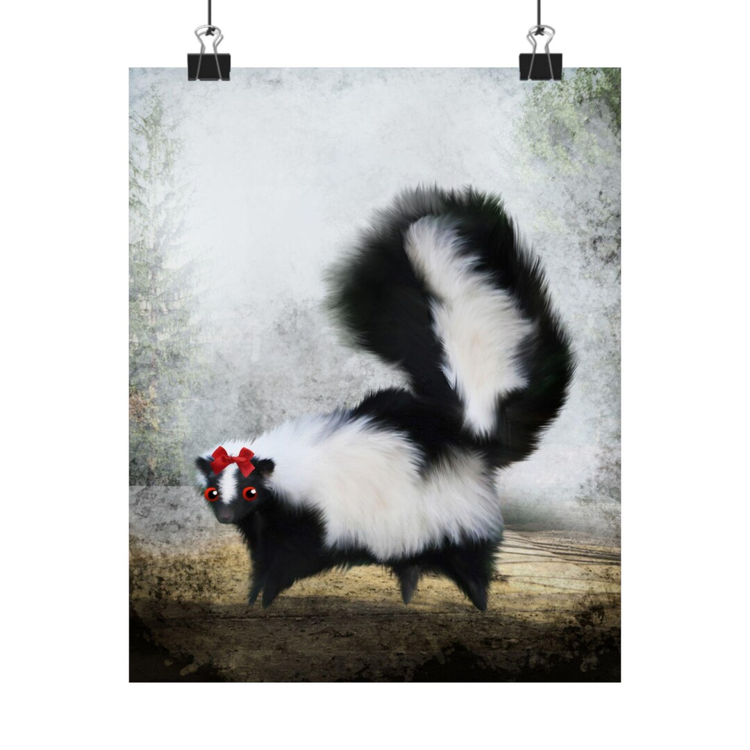 Ms. Skunk on Her Own - Poster - Matte Vertical Posters - Multi Sized ...