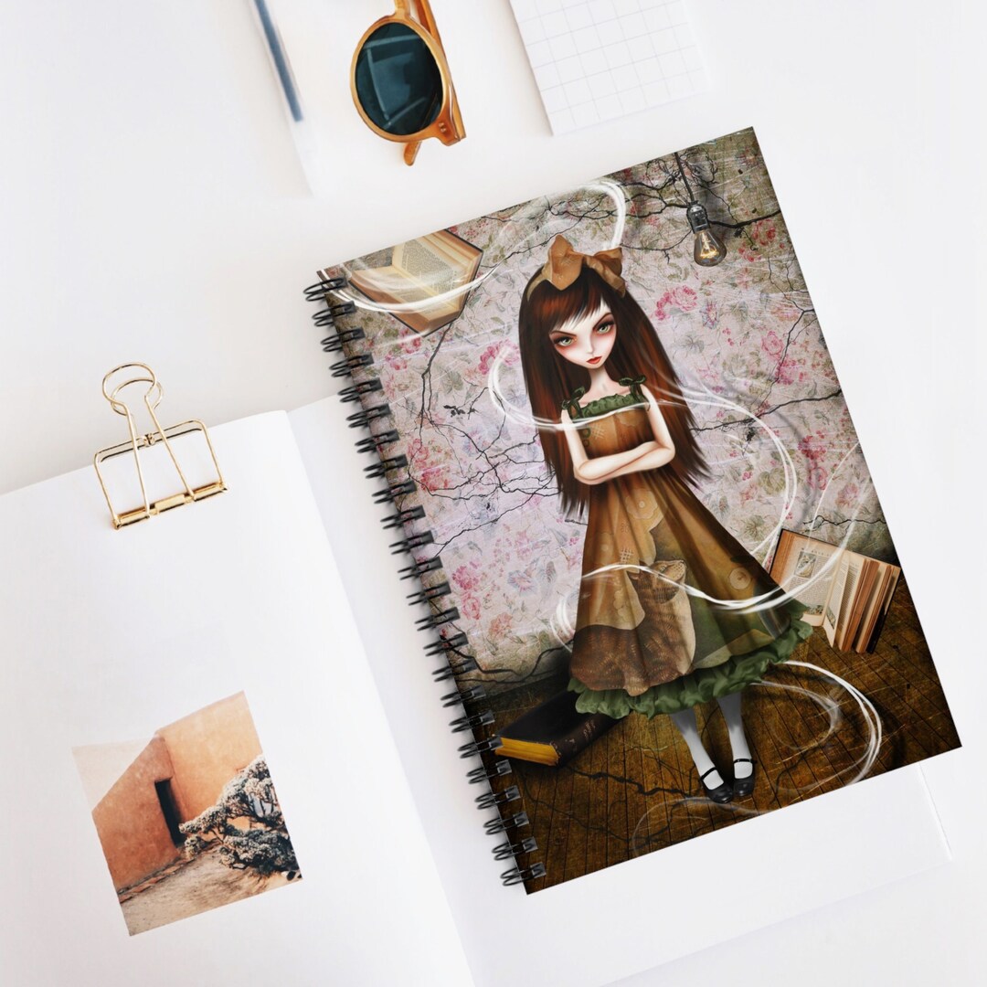 Jenny Journal Art by Jessica Von Braun Spiral Notebook Ruled Line Alice ...