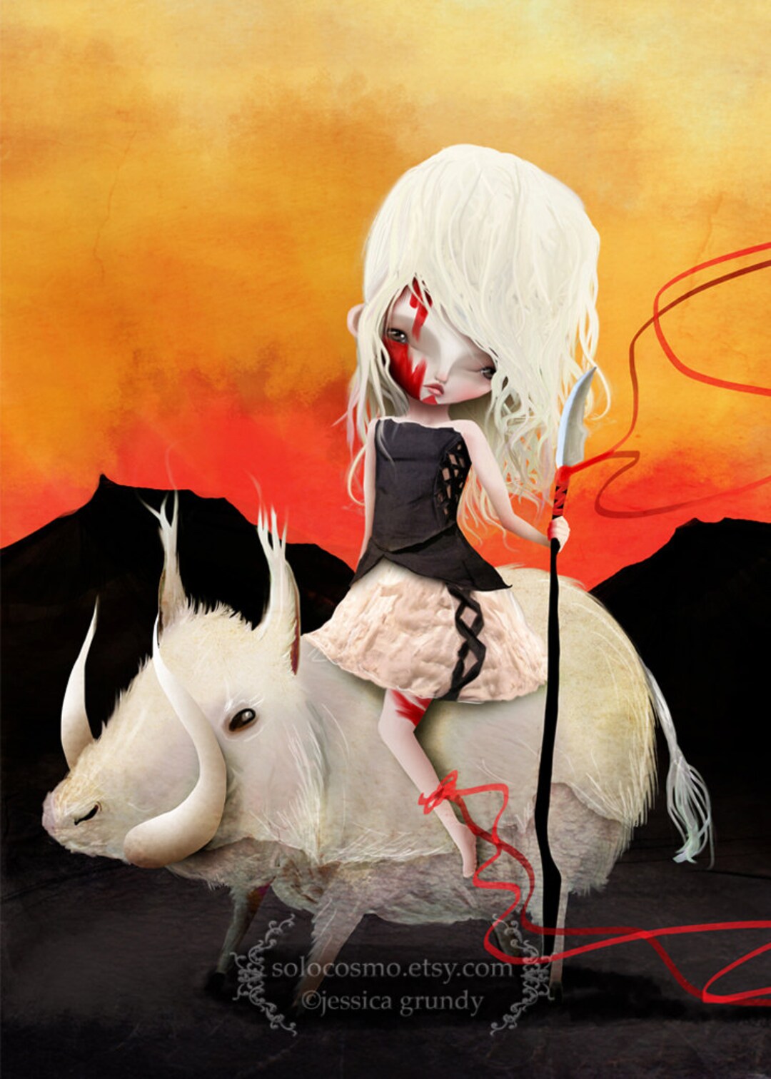 ACEO ATC Artists Trading Card Mini Print 'wild' - Etsy