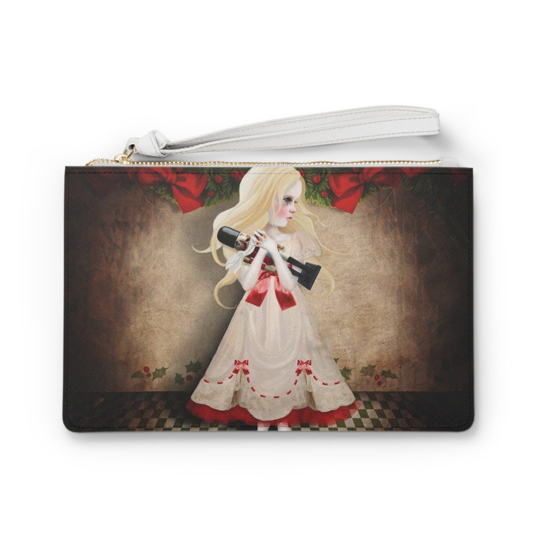Clara and the Nutcracker Clutch Bag - Creepy Cute Art - Art Bag by ...