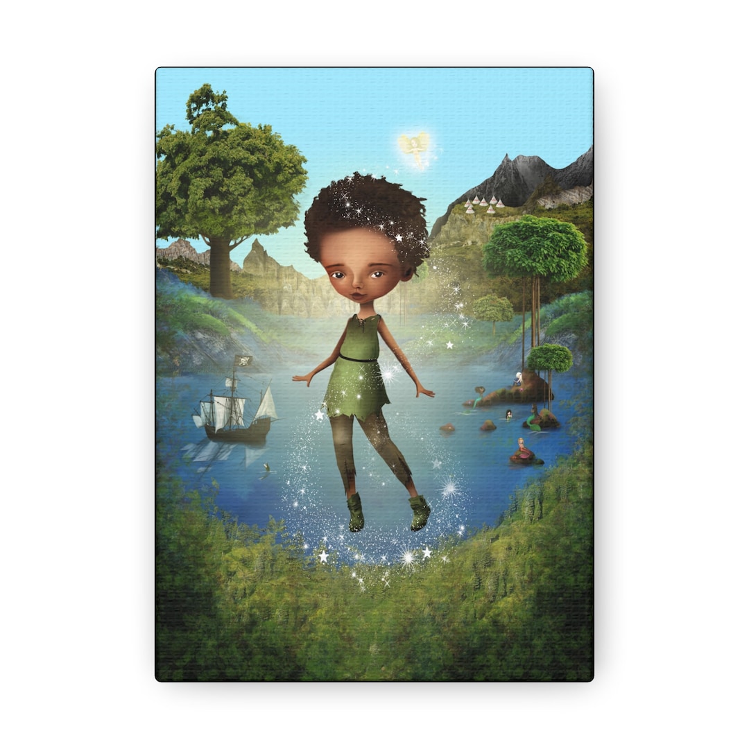 Peter Pan in Neverland Canvas Print - Gallery Wrap Canvas Print - Fine ...