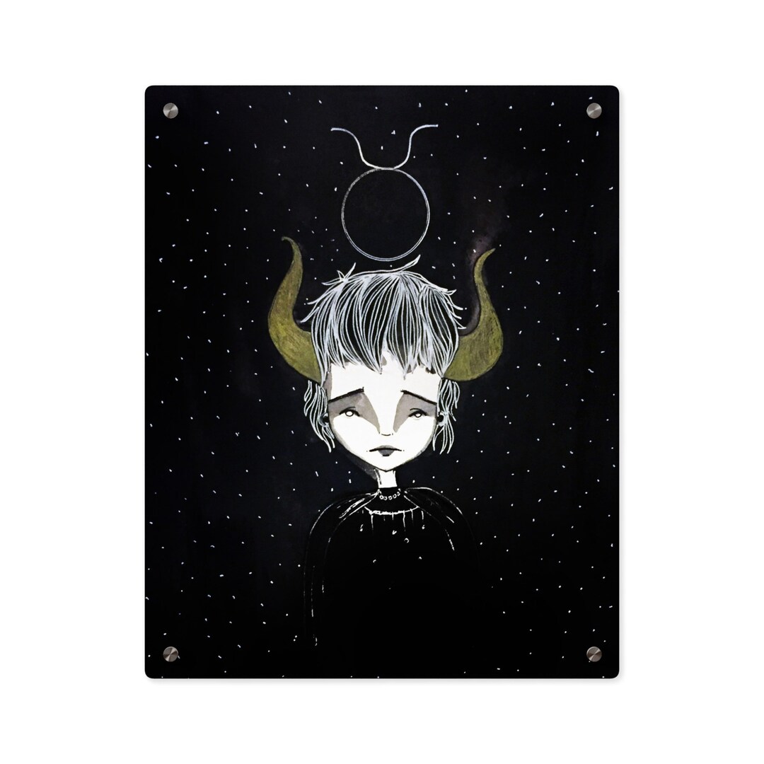 Taurus Boy Acrylic Wall Art Panel - Ready to Hang Acrylic Print by ...